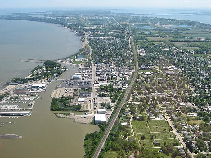 Port Clinton's coastal highway hugs Lake Erie like an old friend, offering million-dollar views without the price tag.