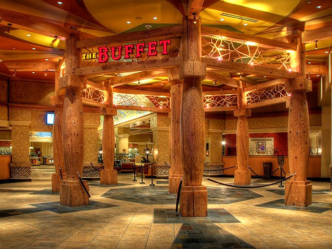 Not all heroes wear capes&mdash;some wear chef hats and create buffet entrances that belong in a food lover's fantasy novel.