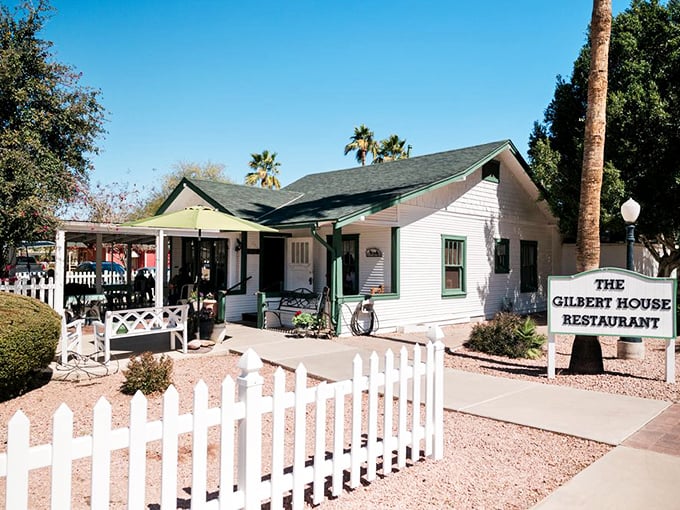 The Gilbert House looks like it was plucked from a Norman Rockwell painting &ndash; complete with white picket fence and small-town charm.