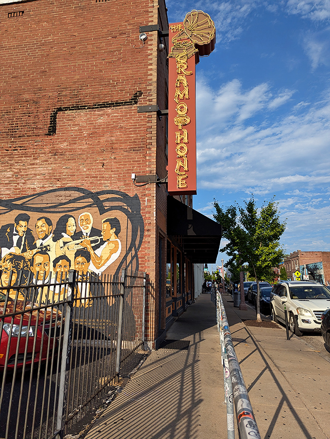 The Gramophone's vintage-style building houses musical history and sandwich artistry under one roof.