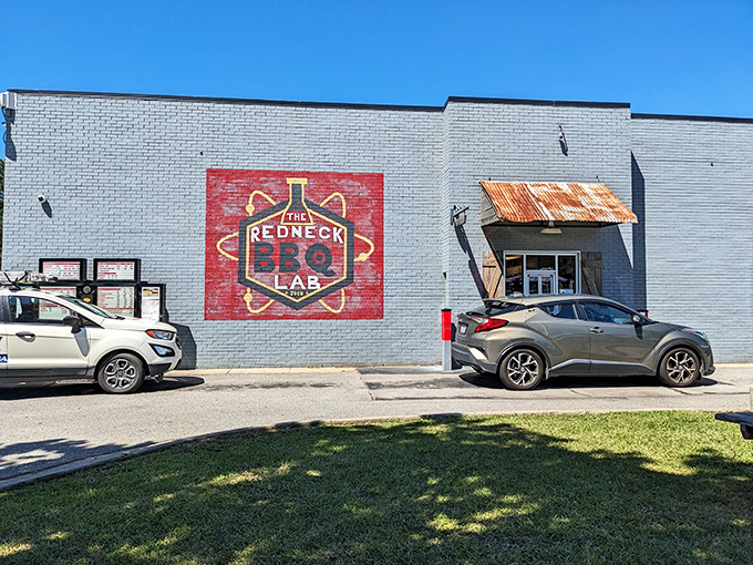 The Redneck BBQ Lab looks unassuming from the outside, but inside they're conducting delicious experiments in smoke and fire. Science never tasted so good!