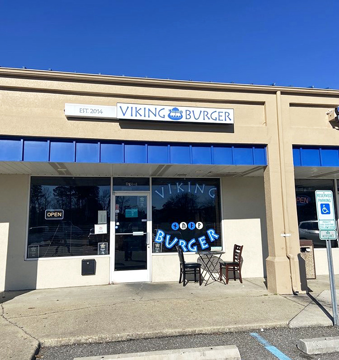 Viking Burger's straightforward storefront belies the epic feast within. No horned helmets required&mdash;just bring your appetite.