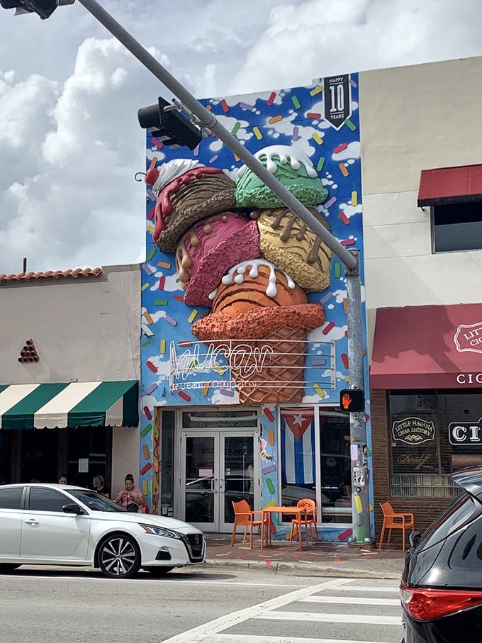 Miami's most photogenic ice cream shop serves scoops as vibrant and culturally rich as the neighborhood it calls home.