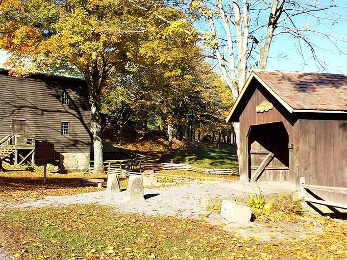 Historic buildings at Beaver Creek tell stories of Ohio's past. Like stepping into a history book where the pages are made of wood and stone.
