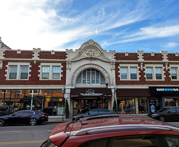 Sunlight dances across The Brown Elephant's ornate entrance. Shopping here feels like a sophisticated treasure hunt in a building with stories to tell.