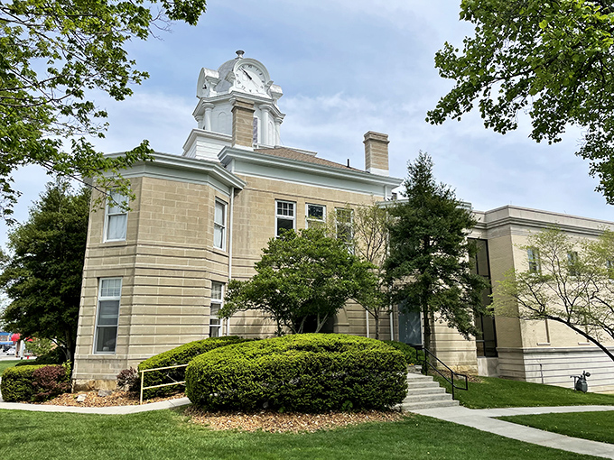 Crossville's historic courthouse stands sentinel over the town square. That clock tower has kept locals punctual for generations!
