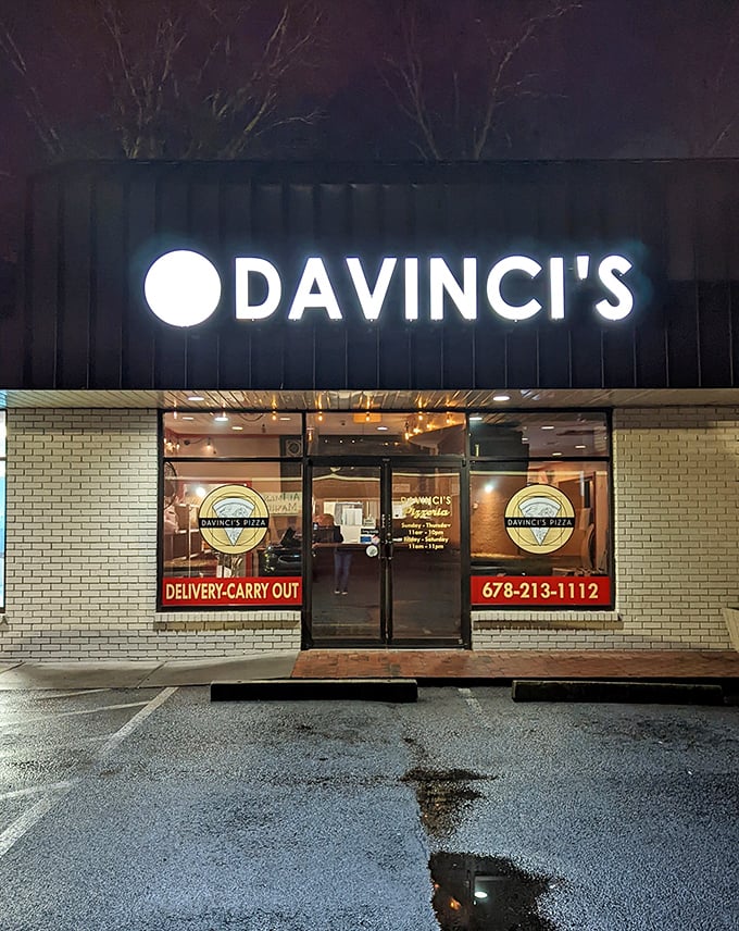 Through these windows, witness the ancient art of dough-tossing meeting modern pizza perfection.