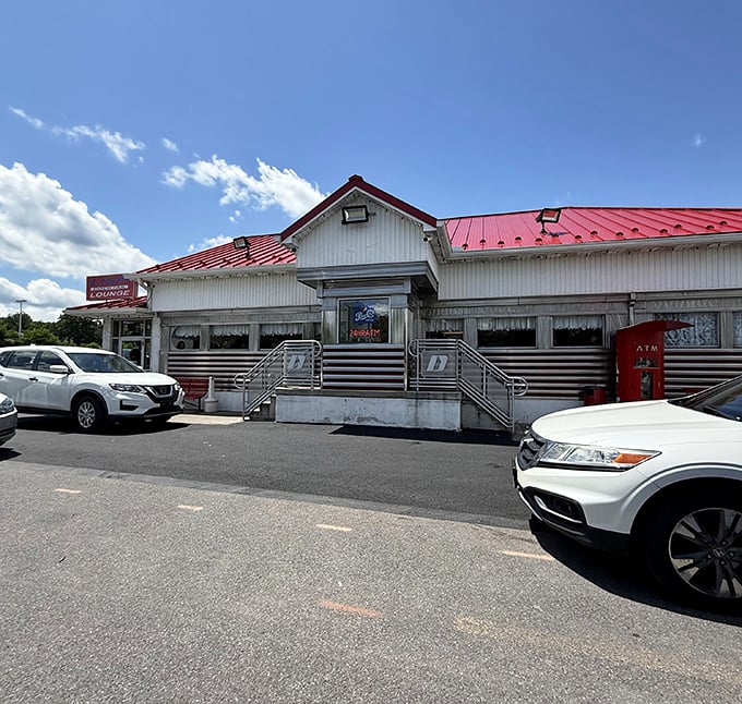 The sun casts a perfect glow on D's Diner, where the coffee is hot and the welcome is always warm.