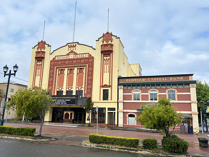 Old Town Eureka's vintage theater recalls a time when entertainment was an event – much like finding affordable coastal living today.