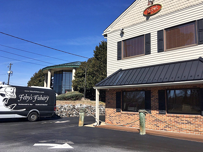 Where seafood dreams and stretchy pants unite. That delivery truck isn't bringing food&mdash;it's delivering happiness on a plate.