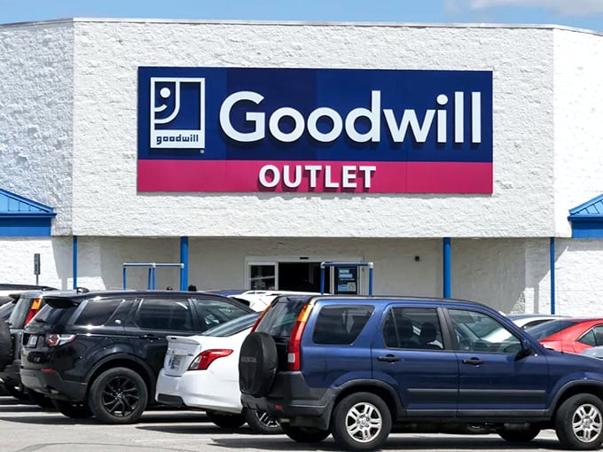 This unassuming exterior hides the legendary "bins" that local treasure seekers whisper about reverently.