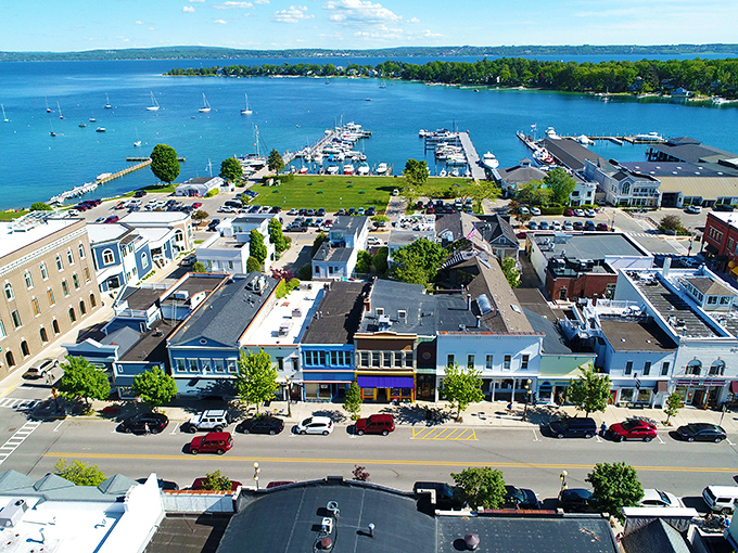 The perfect small-town main drag in Harbor Springs&mdash;where parking is plentiful and every shop seems to sell something you suddenly need desperately.