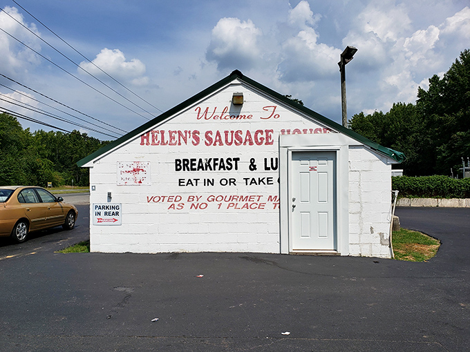 "Welcome to Helen's"—three words that promise sausage salvation to hungry travelers and devoted locals alike.