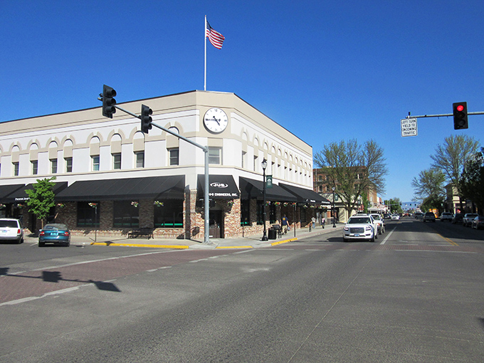 This view of La Grande's downtown could be a postcard captioned "Wish you were here paying half your current rent!"