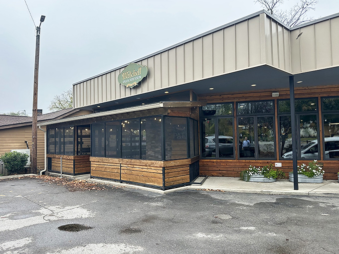 Clean lines and warm wood create the perfect backdrop for serious sandwich artistry in Music City.