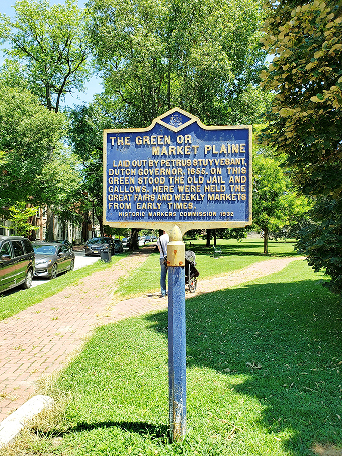At the heart of historic New Castle, the Market Plaine feels frozen in time, surrounded by centuries of charm and character.