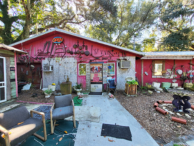 When your restaurant looks like a yard sale exploded, you know the food's going to be spectacular.