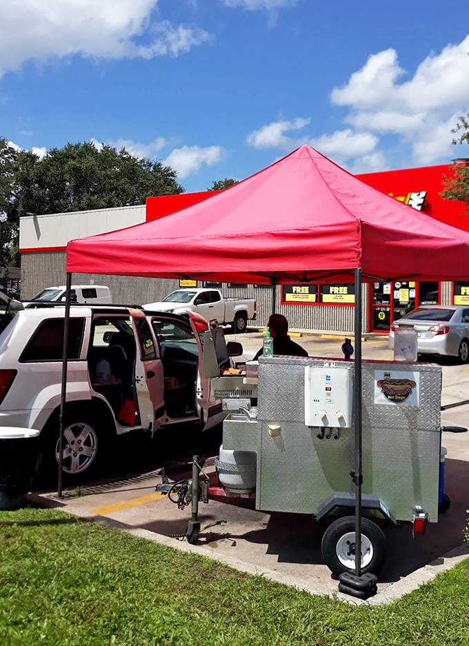 Mobile kitchen magic happens here - fresh ingredients transformed into handheld happiness right before your eyes.