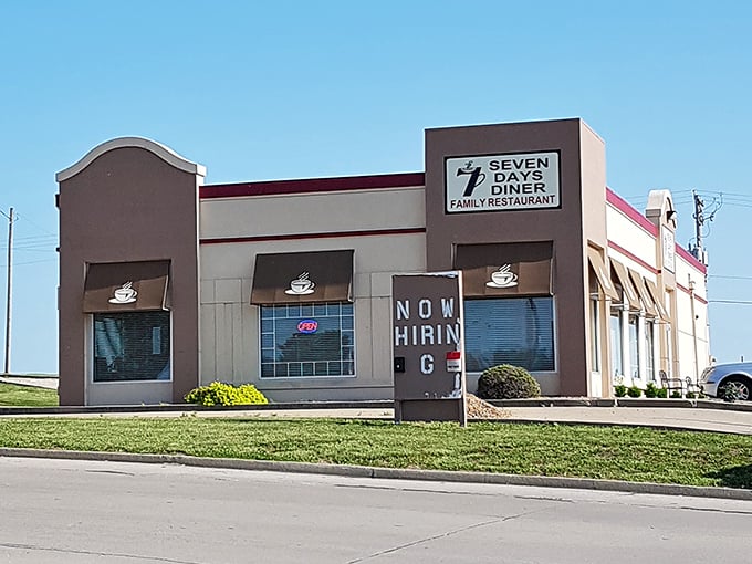 The coffee cup signs say it all – this is where Concordia comes for comfort food that makes any day feel like Sunday morning.