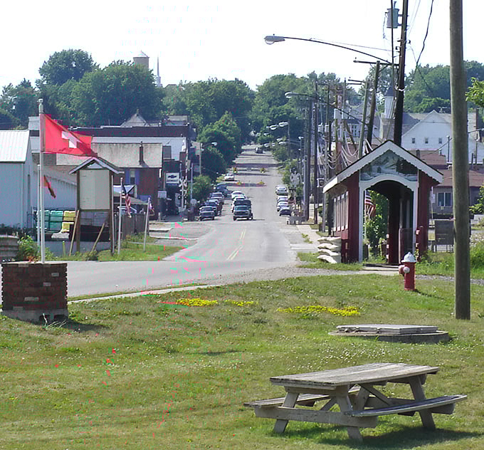 Sugarcreek's brick-and-mortar charm serves as a gentle reminder that life doesn't need Wi-Fi to be meaningful.