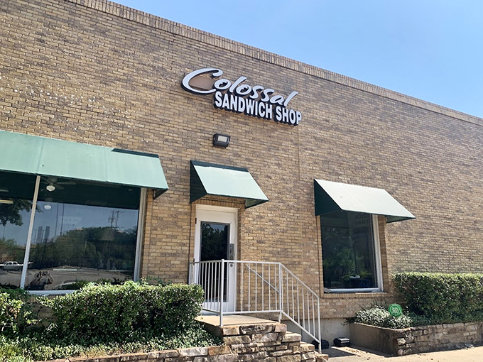 Behind this unassuming brick exterior lies a world where "sandwich" means "enough food for today AND tomorrow."