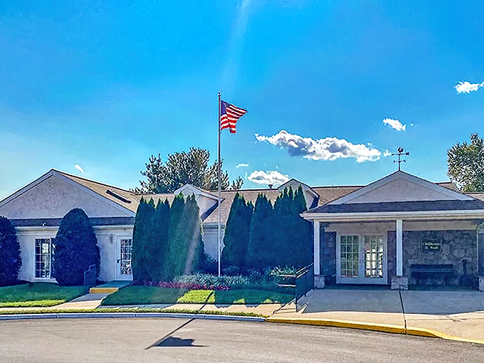 Manicured grounds and stately architecture prove luxury living doesn't require a trust fund, just smart planning.