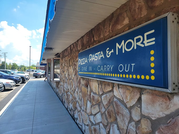 Blue awnings and stone walls&mdash;Mario Fazios looks like the kind of place where sauce recipes are kept under lock and key.
