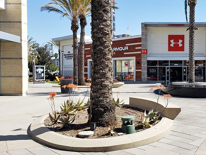 Under Armour's sleek storefront at The Outlets at Orange &ndash; where athletic wear meets fashion sense at prices that won't make you sweat.