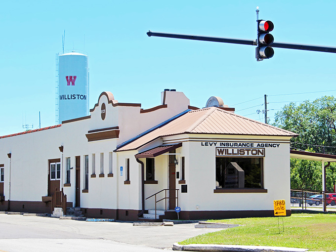 That iconic water tower watches over Williston like a proud parent. In a state obsessed with height limits, it's the small town's humble skyscraper.