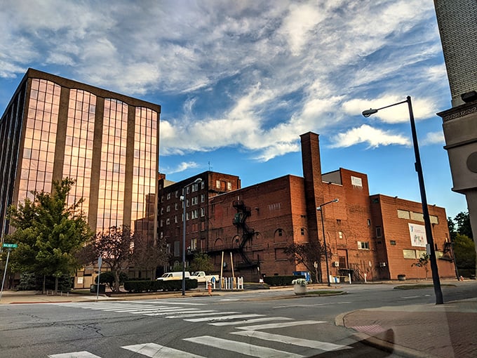 Youngstown's impressive architecture stands tall against a blue sky, offering urban amenities with a surprisingly gentle impact on your wallet.
