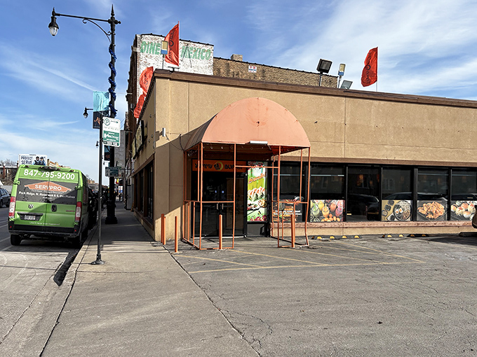 A humble storefront that houses flavor explosions within. Sometimes the best culinary adventures begin with the most unassuming entrances.