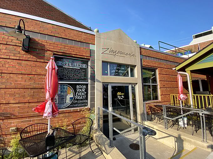 The modern storefront hints at the culinary innovation happening inside this legendary Ann Arbor institution.