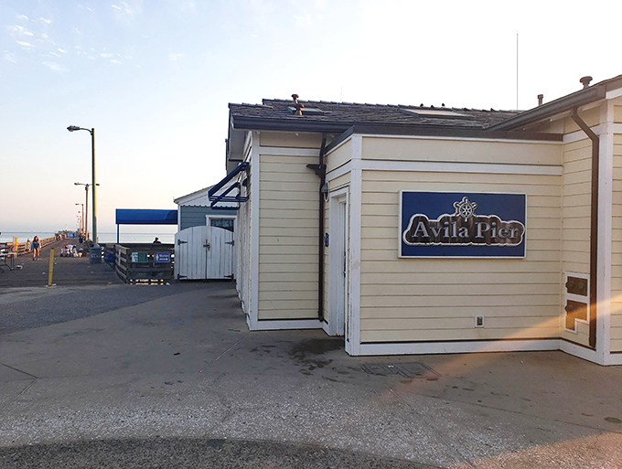 The Avila Pier stretches toward the horizon like a wooden welcome mat to the Pacific, promising adventures that don't require downloading an app.