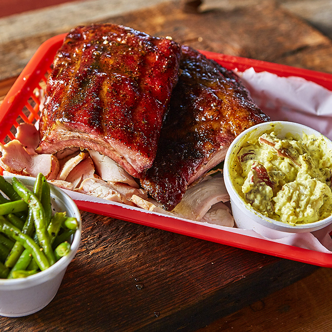 These ribs aren't just cooked, they're transformed&mdash;sporting a smoke ring that would make Saturn jealous and a bark that's the equivalent of meat candy.