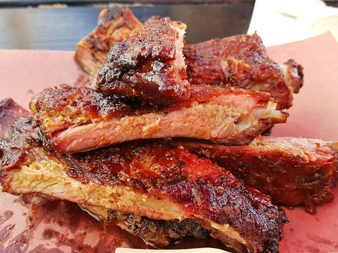 These ribs don't just fall off the bone&mdash;they practically leap into your mouth with that glistening, caramelized bark that dreams are made of.