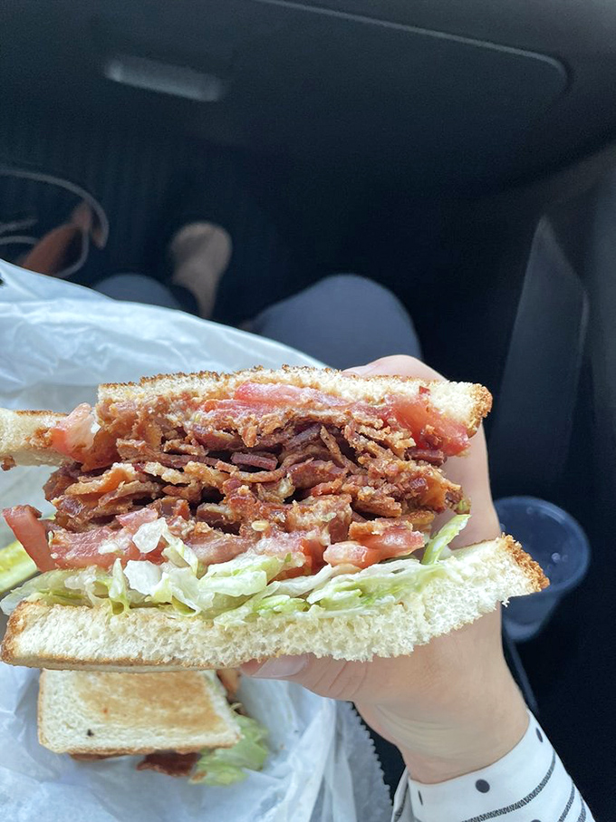 Bacon doesn't just participate in this BLT, it steals the show&mdash;crispy, abundant, and practically demanding a standing ovation with each bite.