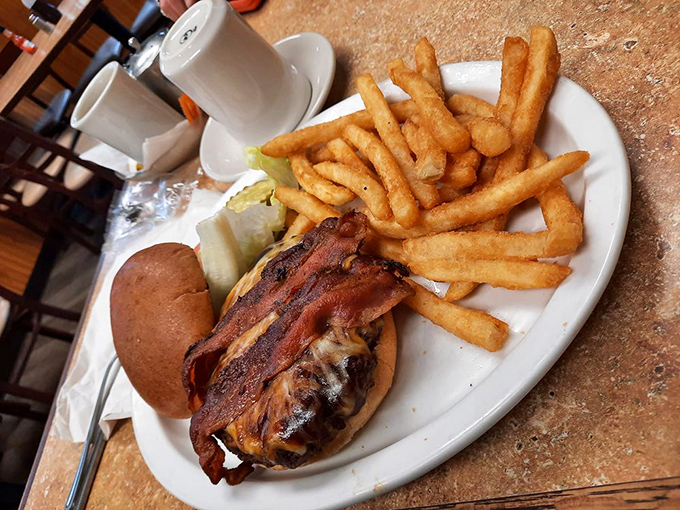 This bacon cheeseburger doesn't need a fancy introduction&mdash;it speaks the universal language of "get in my belly right now."