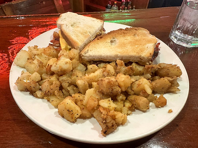Breakfast perfection doesn't need to wear a tuxedo. This sandwich and home fries combo is the morning hero we all deserve.