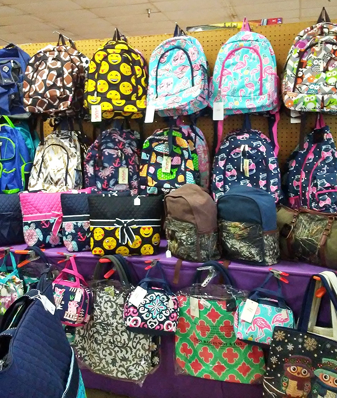 Backpack heaven! Whether you're team emoji, flamingo enthusiast, or camo devotee, your perfect school or travel companion awaits.