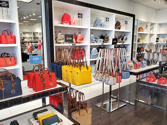 Handbag heaven where your wallet ironically gets lighter while your collection gets heavier.