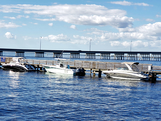 Boating paradise awaits at the marina, where vessels stand ready like eager horses at the starting gate of Charlotte Harbor's vast aquatic playground.