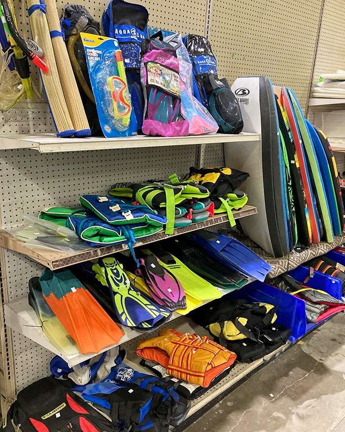 Flippers and floaties and swim gear, oh my! Everything you need for beach adventures without that painful "new gear" price tag.