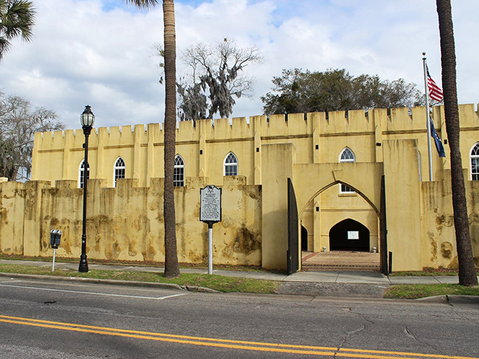 The historic Beaufort Arsenal's yellow walls have witnessed centuries of American history. This fortress could tell stories that would make your history teacher weep with joy.