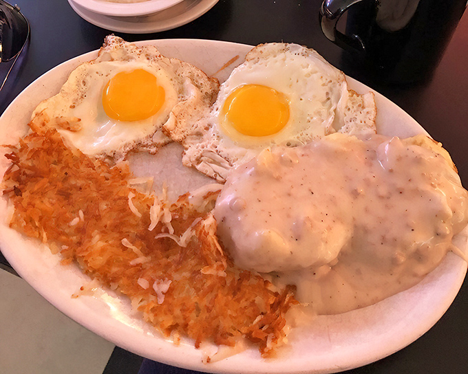 These biscuits and gravy could make a Southern grandmother weep tears of pure joy.