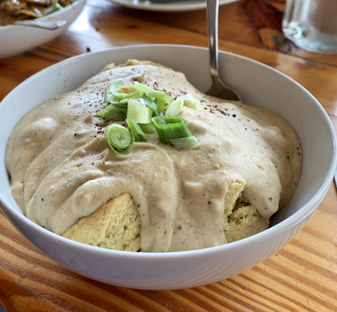
These biscuits and gravy might cause an identity crisis for meat-eaters. Creamy, peppery, and utterly satisfying&mdash;no animals were harmed in the making of this comfort food masterpiece.