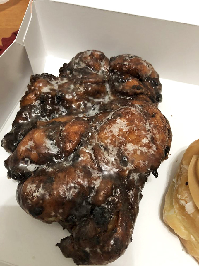 The infamous Blueberry Fritter &ndash; a masterpiece of crispy exterior and jammy interior that should come with its own warning label.