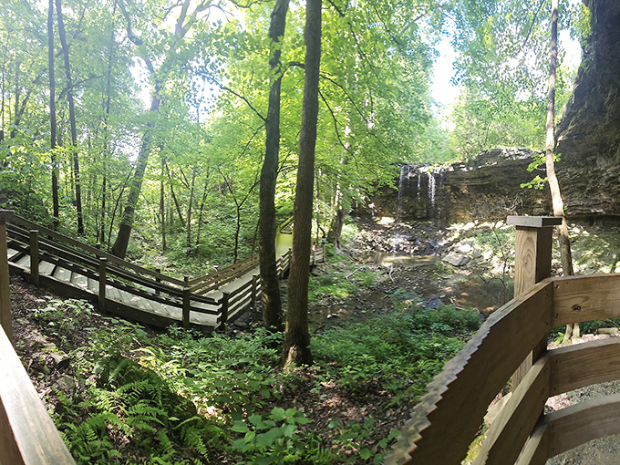 Where the forest meets the falls&mdash;wooden boardwalks guide visitors through this enchanted landscape without anyone having to sacrifice their clean sneakers.