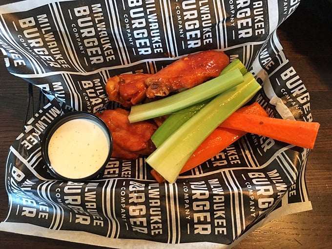 Wings that deserve their own Instagram account&mdash;crispy, saucy, and served with the holy trinity of accompaniments: celery, carrots, and house-made ranch.