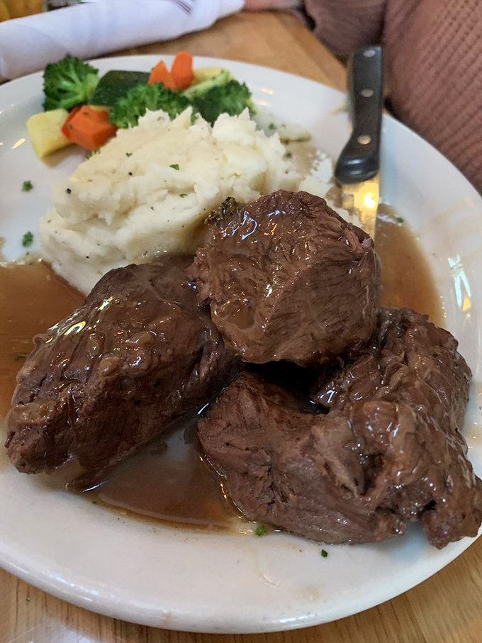 These boneless short ribs aren't just tender; they've essentially given up any resistance and surrendered completely to flavor. 