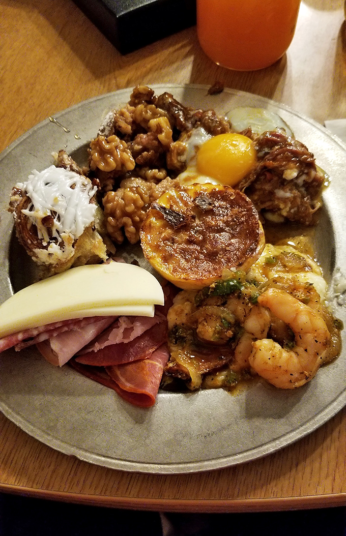 Behold the Bounty Breakfast: a plate so loaded it could feed a small pioneer settlement with style.